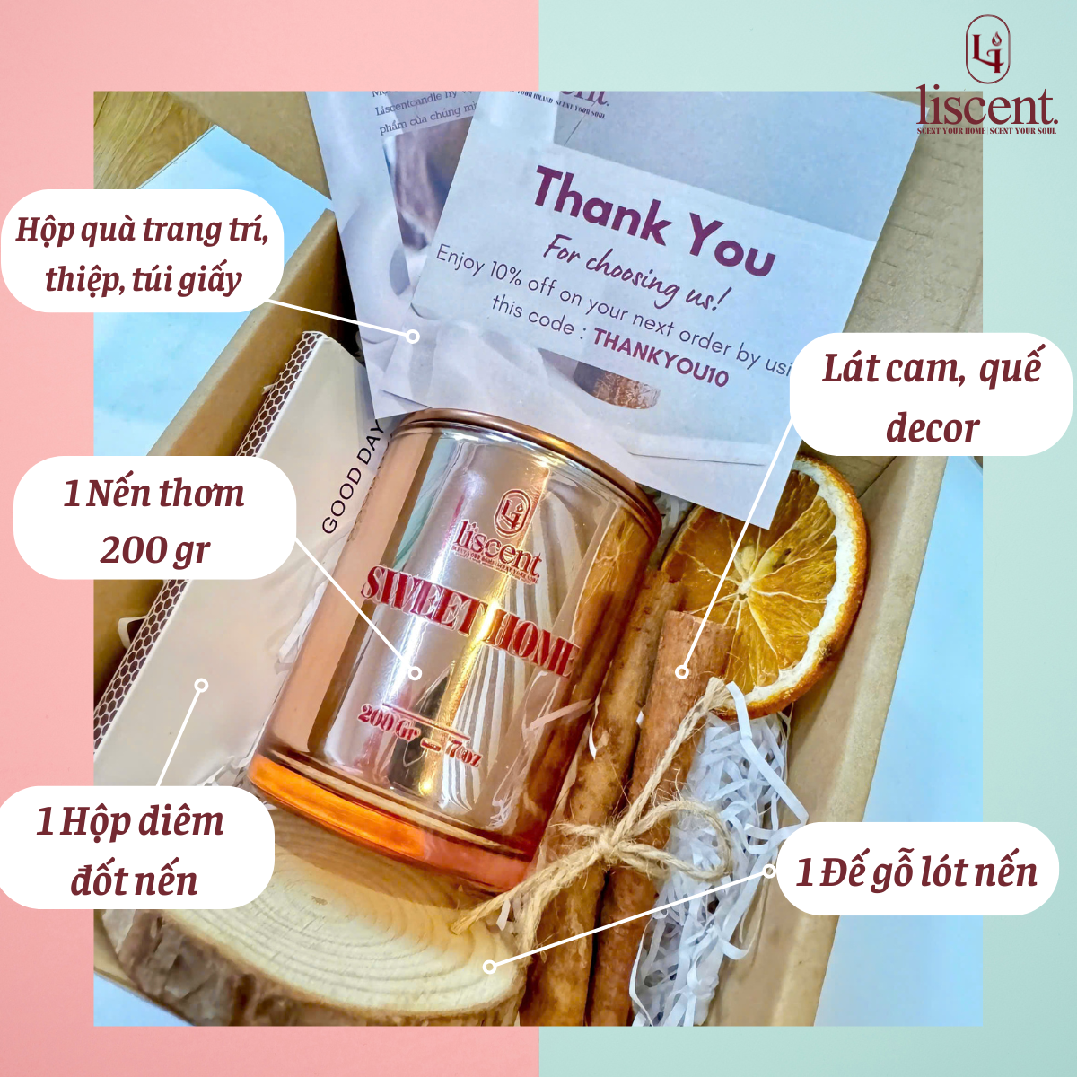 Set quà tặng người thương - Liscentcandle