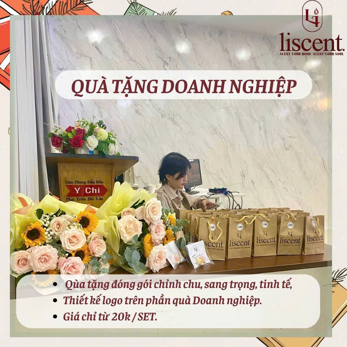 Nến Thơm Tealight mix topping tùy chọn làm quà tặng sự kiện,khách hàng ...