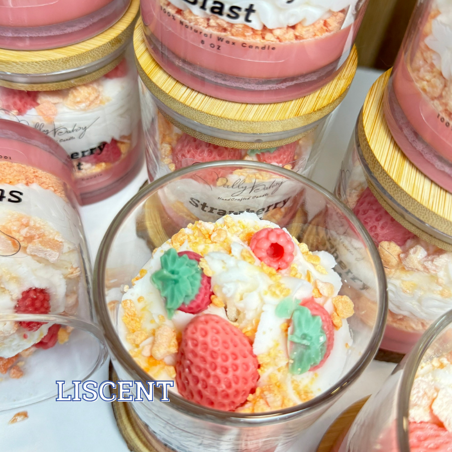 Hương thơm ngọt ngào với Nến thơm Strawberry Blast _ Liscent ...